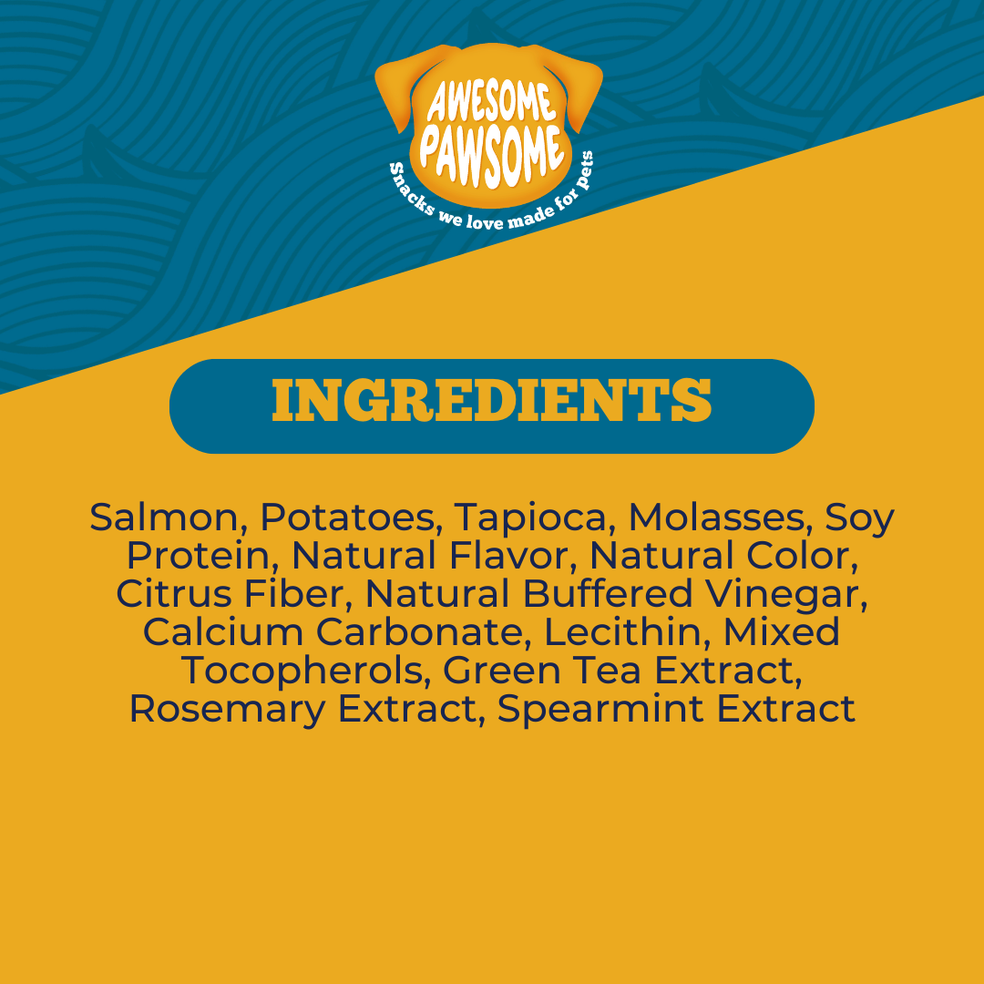 Awesome Pawsome All Natural Dog Treats Salmon Supreme Recipe 85g ...