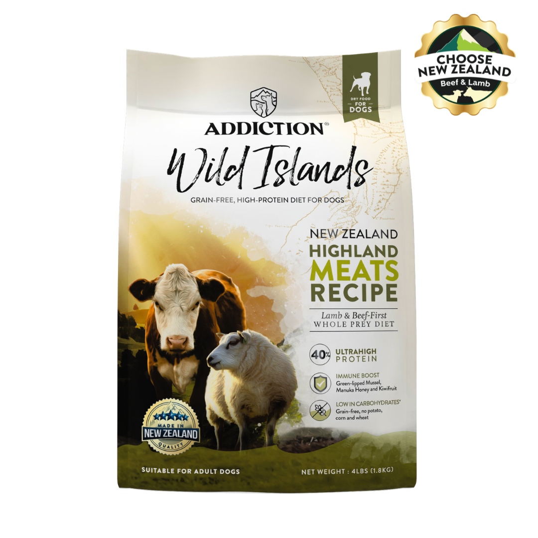 Wild Islands Highland Meats Beef & Lamb Dry Dog Food – Addiction NZ