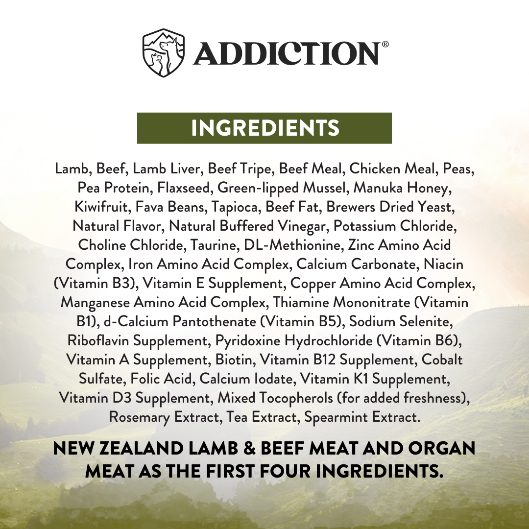 Addiction Wild Islands Highland Meats Grass-Fed Beef & Lamb Recipe Dry ...