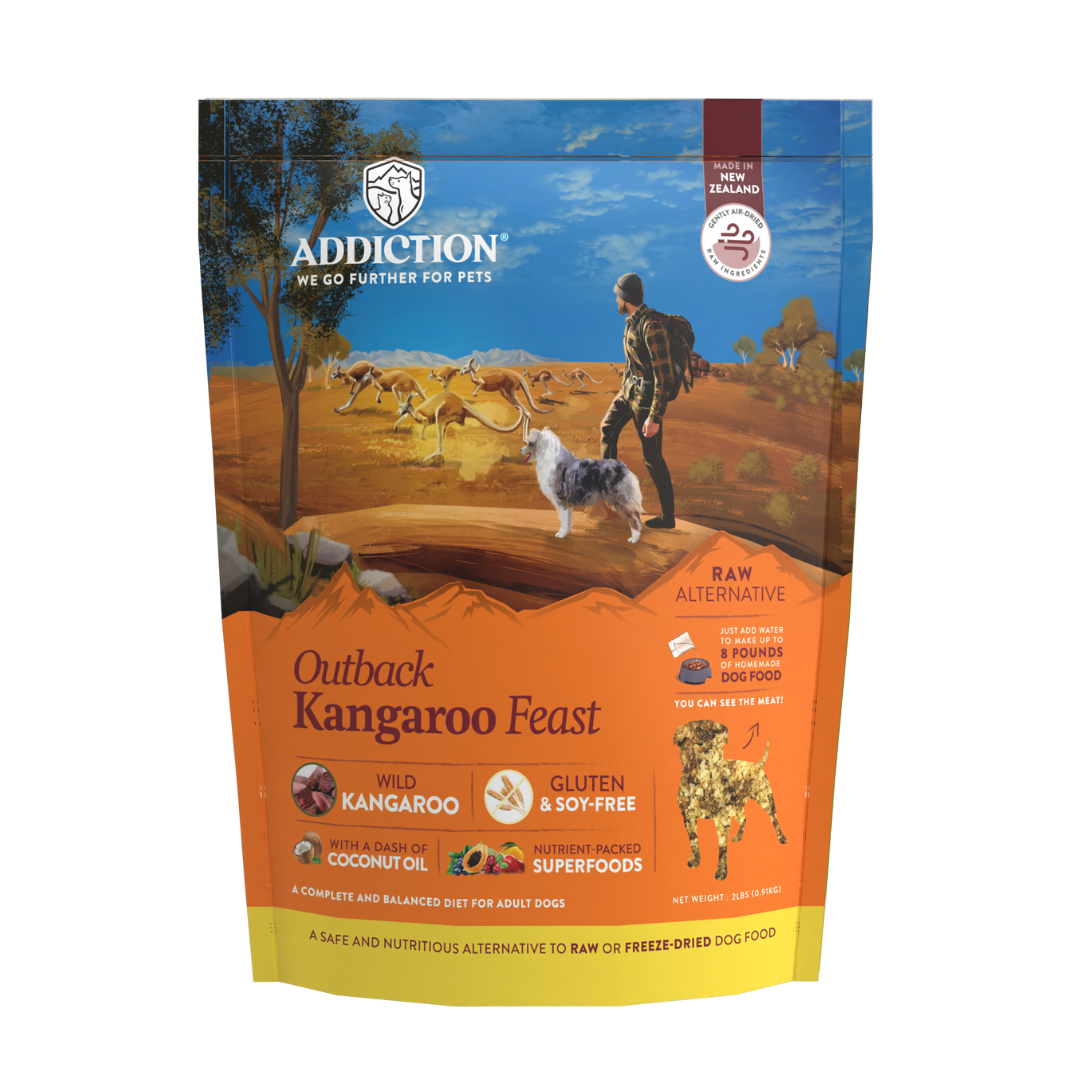 Outback Kangaroo Feast Air-Dried Dog Food 910g – Addiction NZ